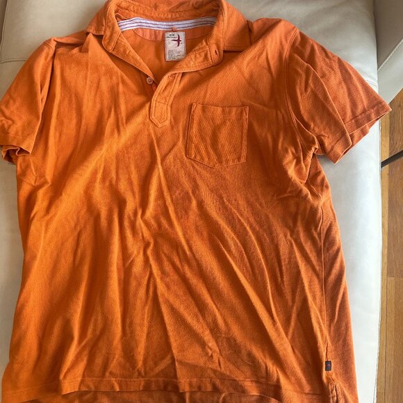 Relwen | Shirts | Relwen Mens Polo Orange Xxl | Poshmark